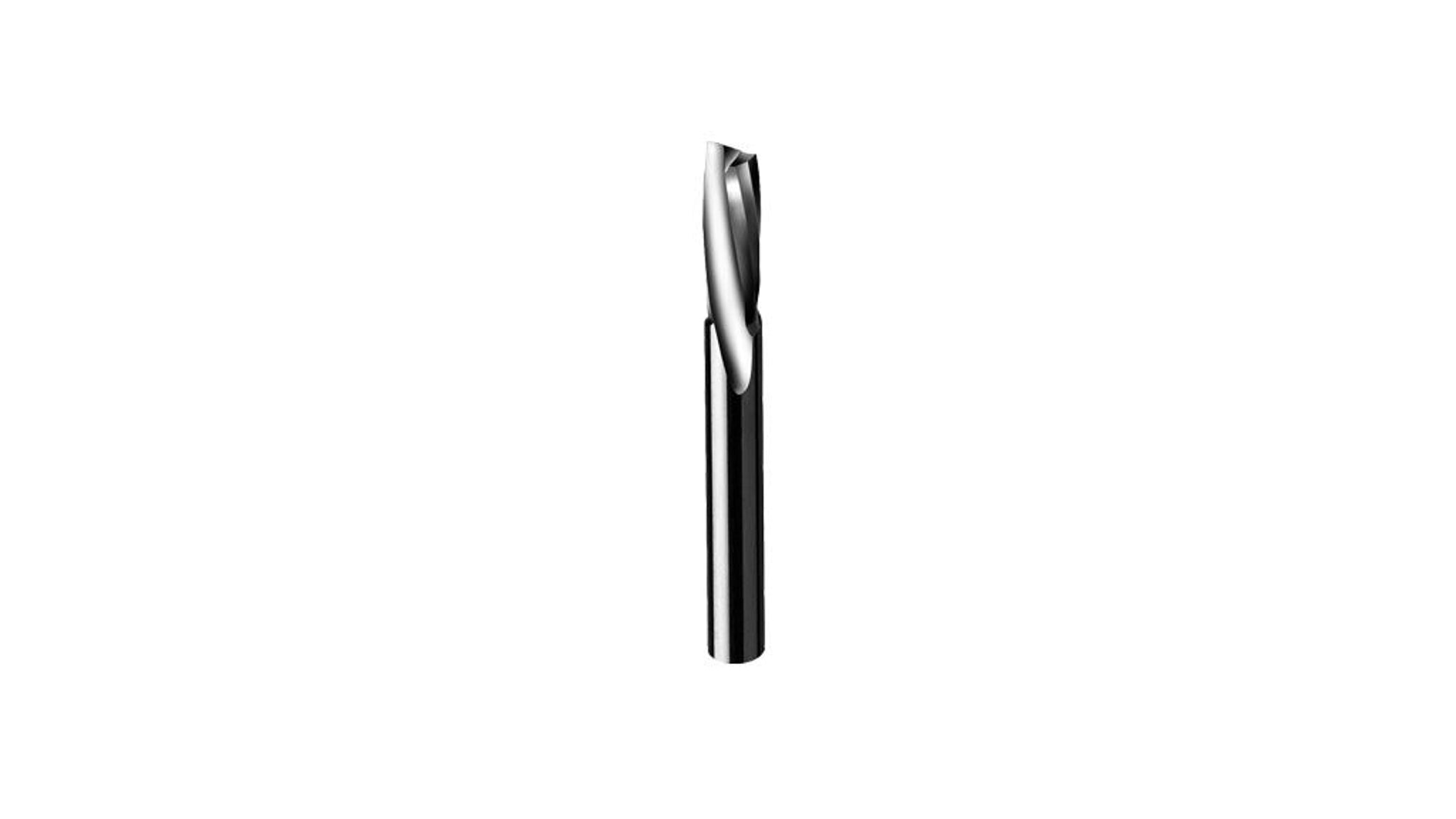 Spiral Double O Flute Low Helix Upcut Bits; Use in a wide variety of p ...